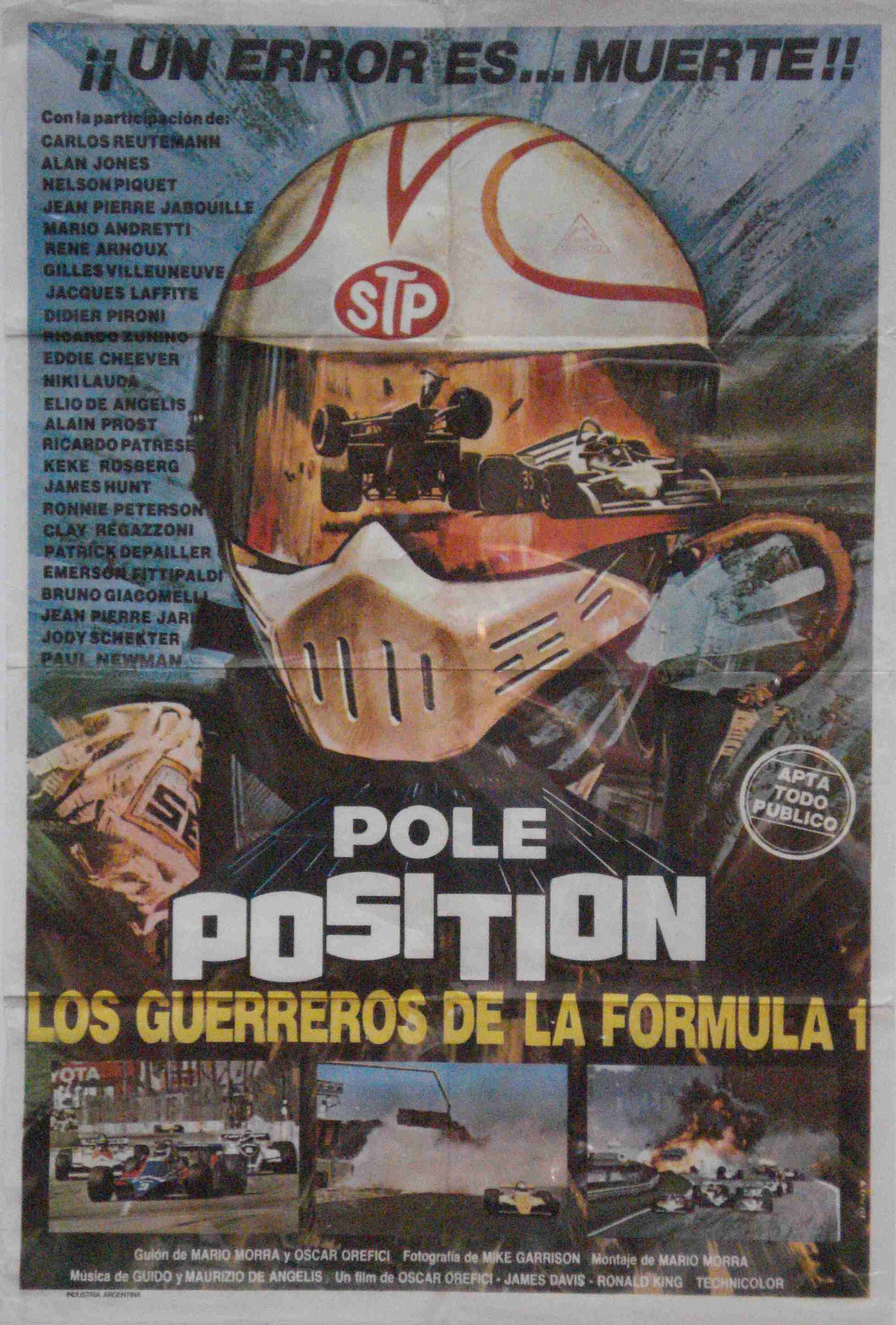 Bonhams Cars : A rare film poster for 'Pole Position - Los Guerreros De ...
