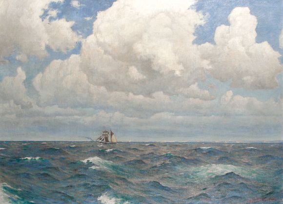 Bonhams : George Fagan Bradshaw (British, 1887-1960) A Topsail Schooner ...