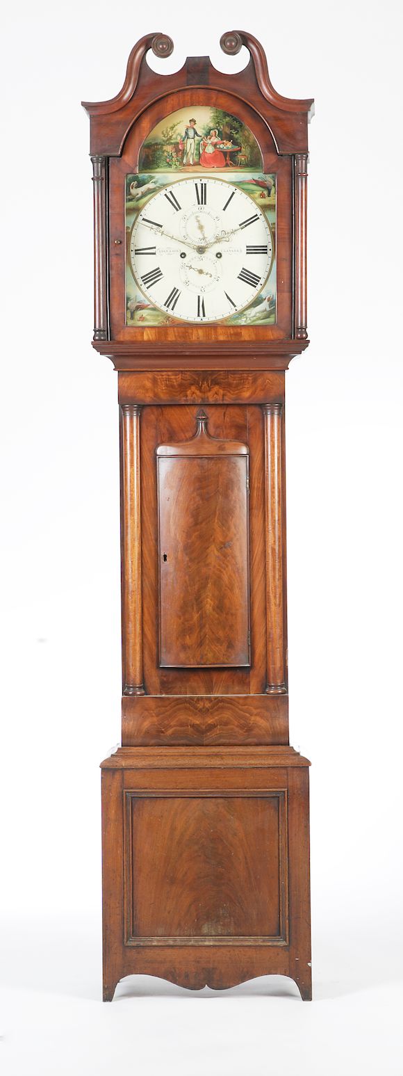 Bonhams : A mahogany longcase clock Adam and Son, Lanark, 1835-60
