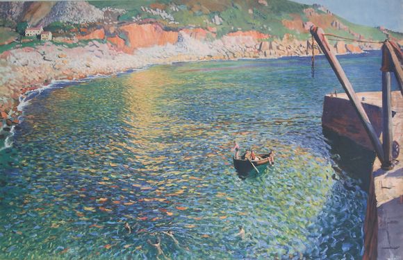 Bonhams : Dame Laura Knight, R.A, R.W.S (British, 1877-1970) Harbour ...