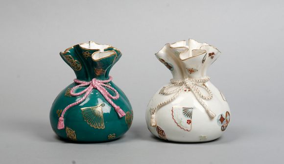 Bonhams : A Royal Worcester Bag Ware vase