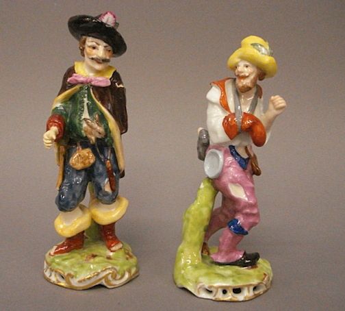 Bonhams : A pair of Samson soldier figures