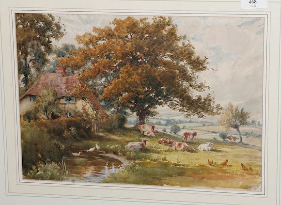 Bonhams : Attributed to Charles James Fox (British, born 1860) Cattle ...
