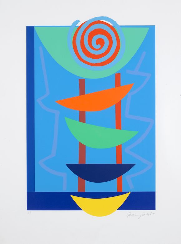 Bonhams : Sir Terry Frost R.A. (British, 1915-2003) Orange, Green and ...