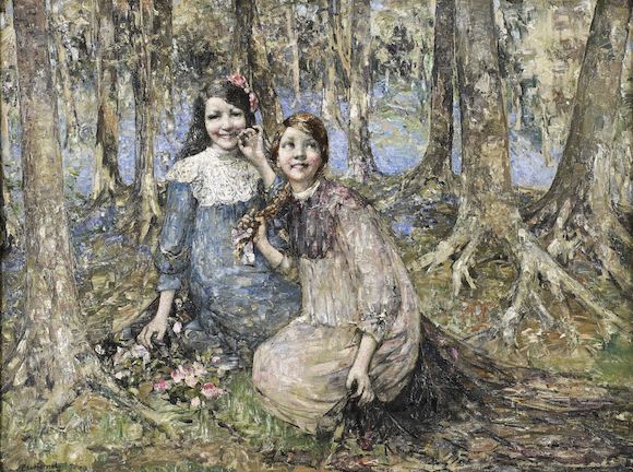 Bonhams : Edward Atkinson Hornel (British, 1864-1933) Hyacinth Time