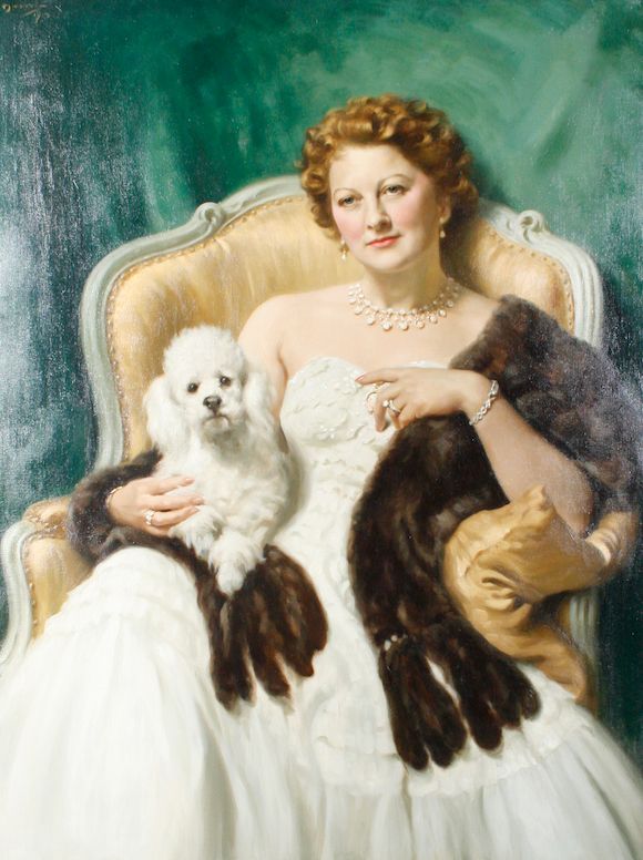 Bonhams : Arthur C. Michael (20th Century) Portrait of Mme Lindsay Young