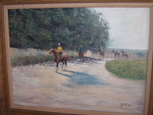 Bonhams : Ken Farrow (Contemporary) Horses in training