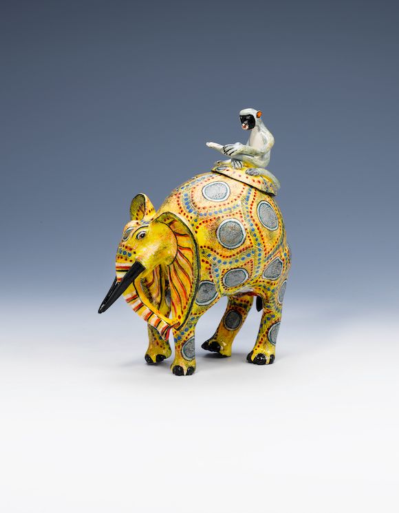 Bonhams : Ardmore Ceramics Elephant and monkey tureen