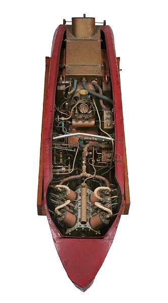 Bonhams : A flash steam powered model racing speed boat, circa 1930,