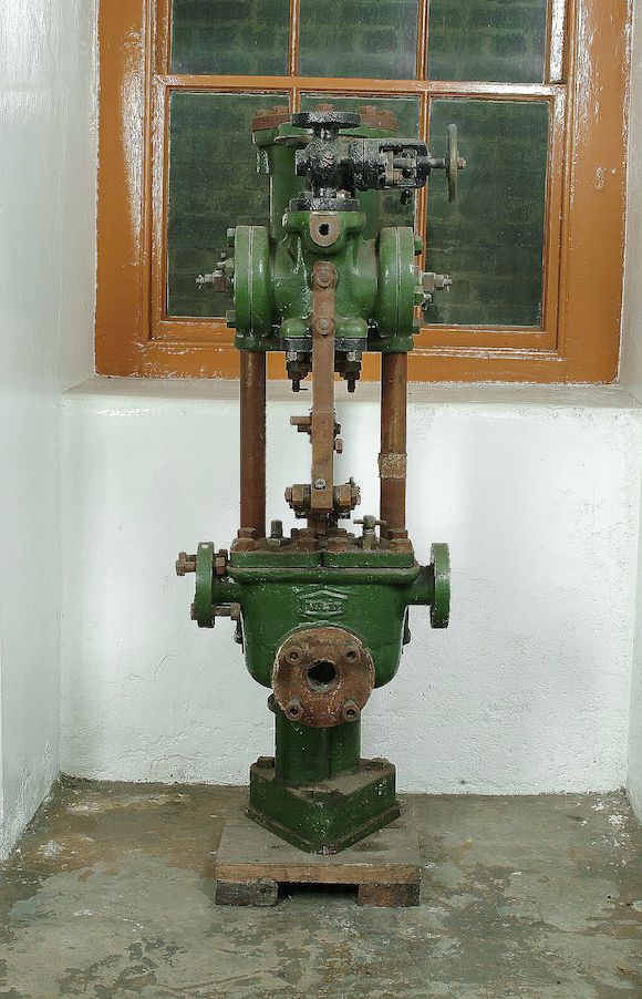 Bonhams : A single cylinder vertical ship’s engine room steam feed pump ...