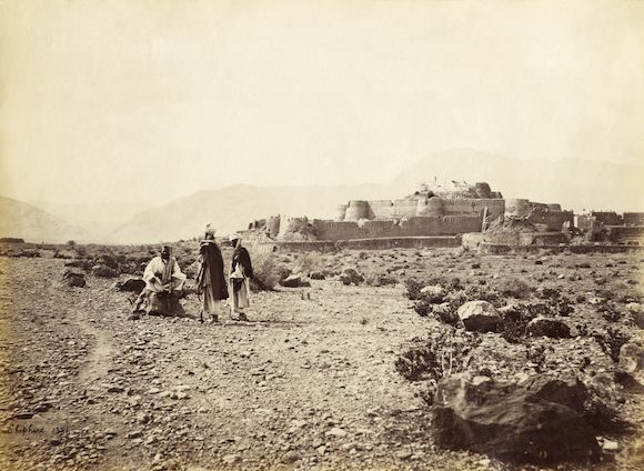 Bonhams : JAMRUD FORT View of Jamrud Fort with the Khyber Pass in the ...