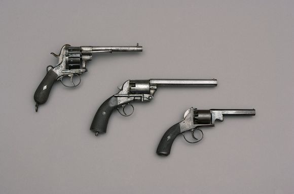Bonhams : A Rare Twelve-Shot Pinfire Revolver