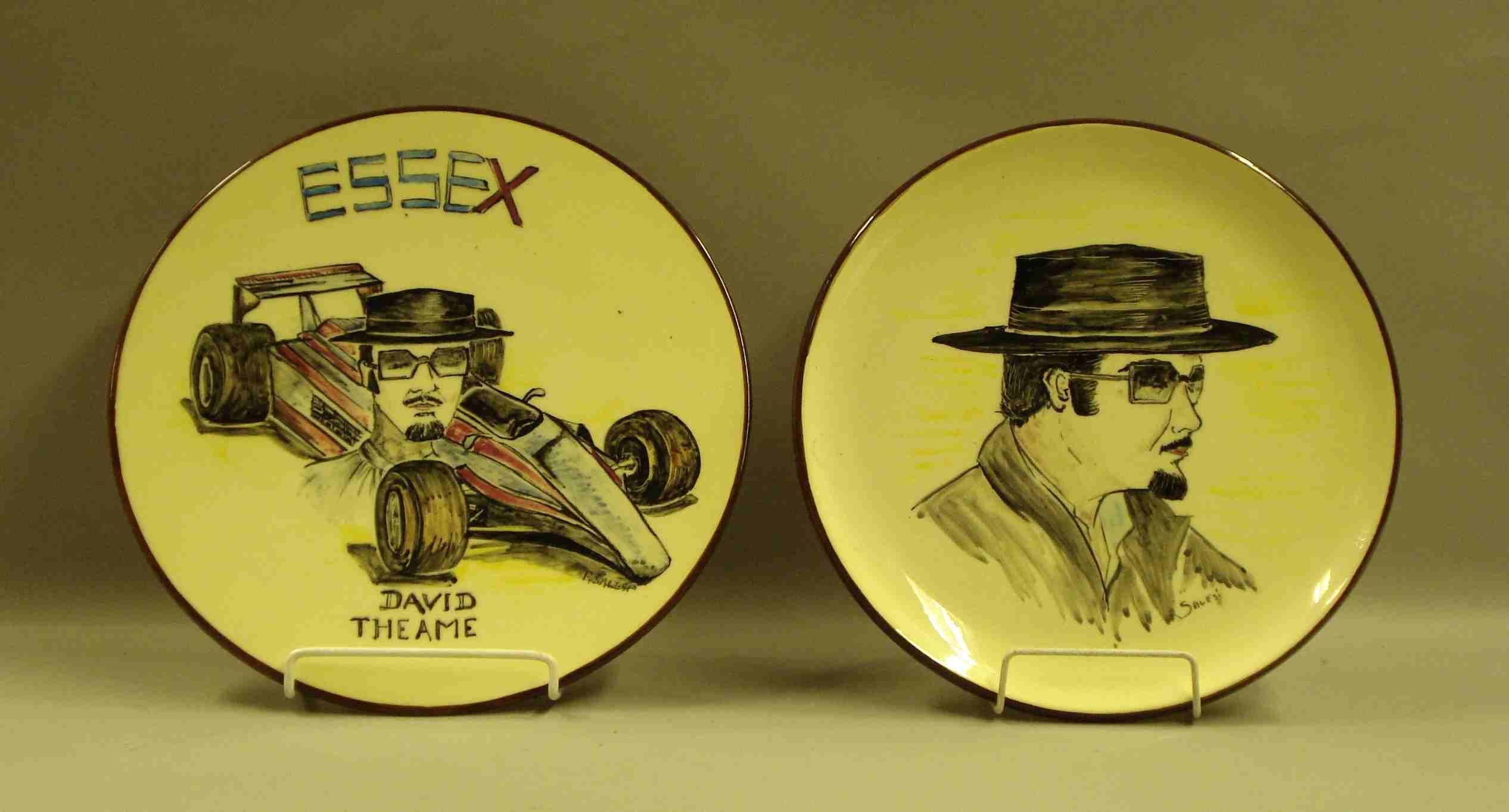 Bonhams Cars : Two ceramic plates specially made for David Thieme's ...