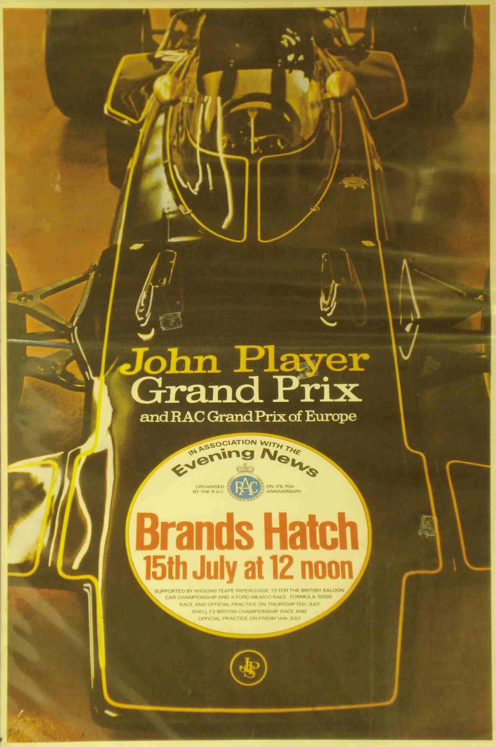 Bonhams Cars : An original Brands Hatch British Grand Prix poster ...