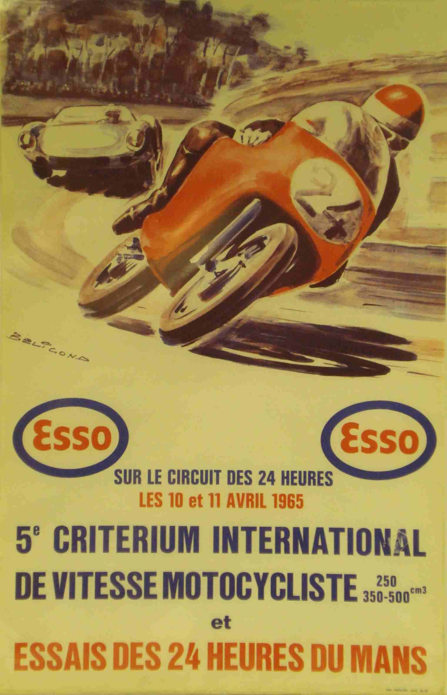 Bonhams Cars : An original Le Mans poster, 1965,