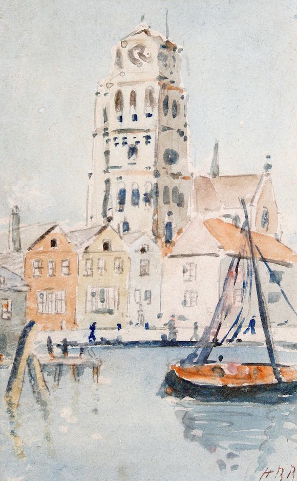 Bonhams : Hercules Brabazon Brabazon (British, 1821-1906) On the waterfront