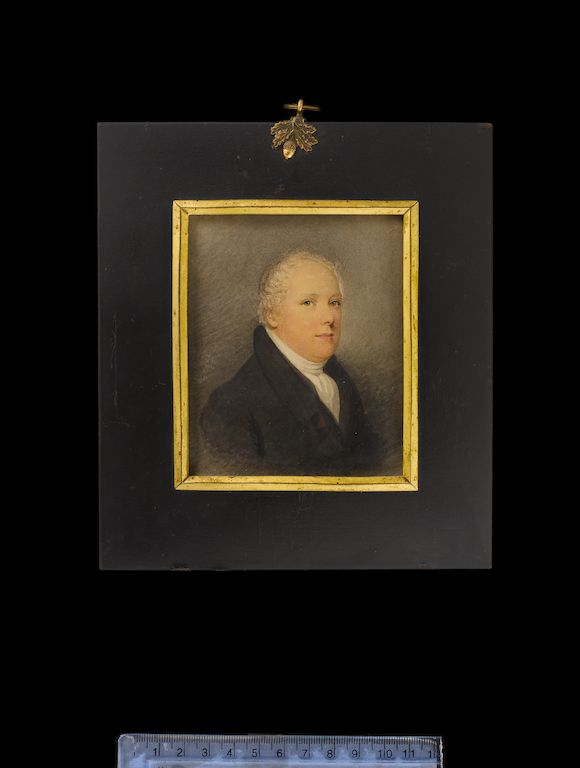 Bonhams : Adam Buck (Irish, 1759-1833), A Gentleman, wearing black coat ...
