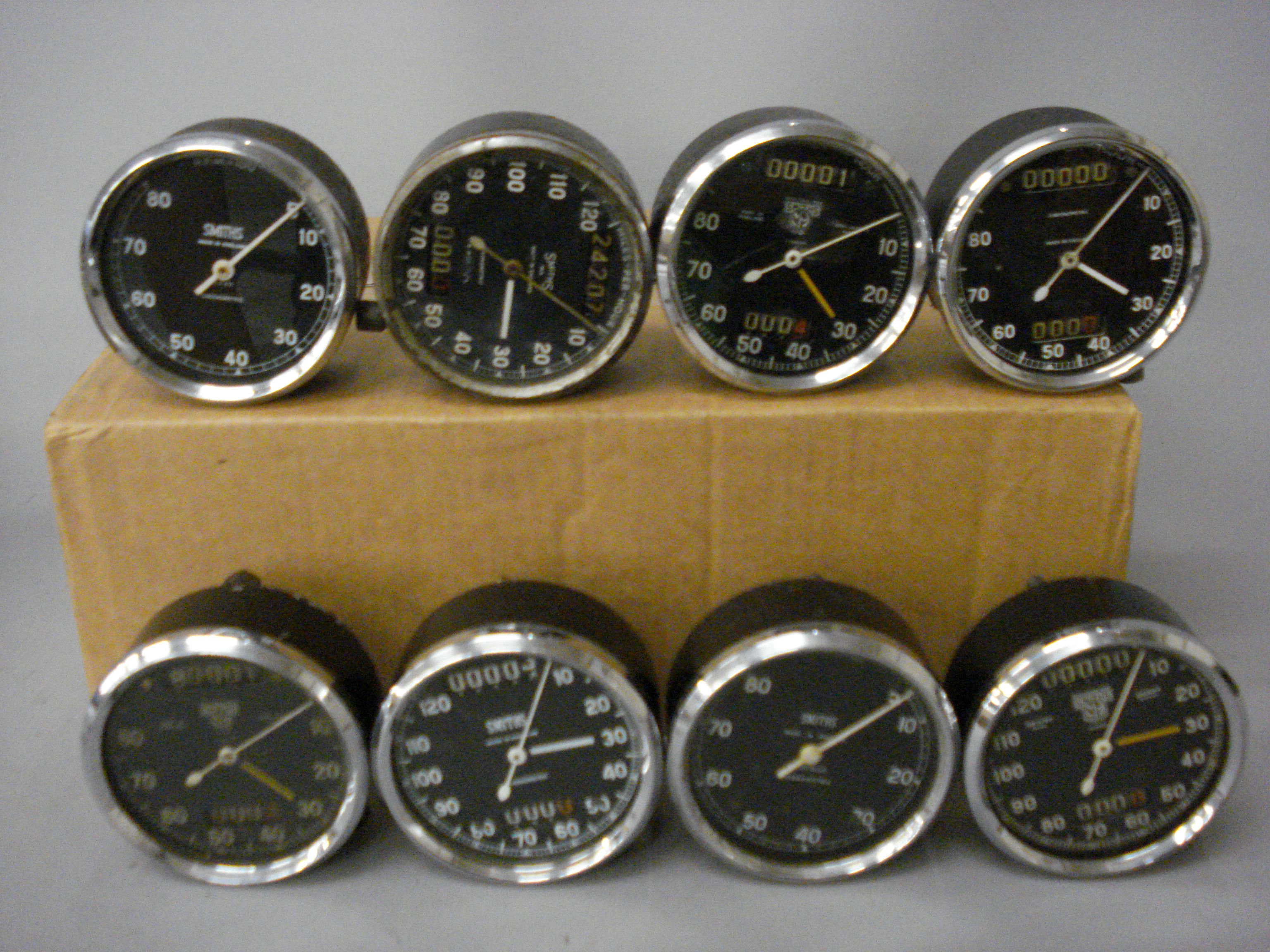 Bonhams Cars : Eight Smiths instruments comprising two Chronometric rev ...