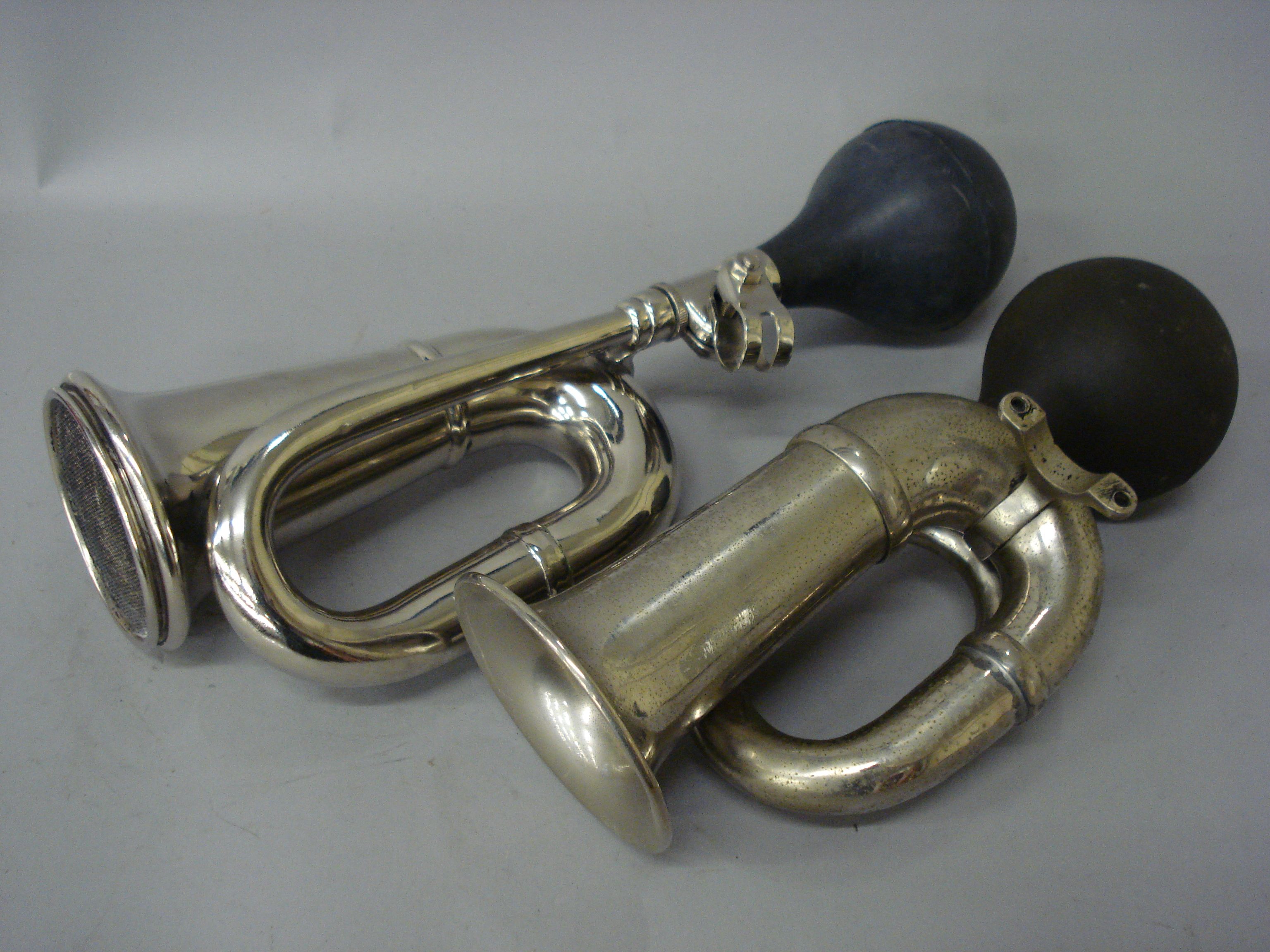 Bonhams Cars : A Perfecta double twist bulb horn,