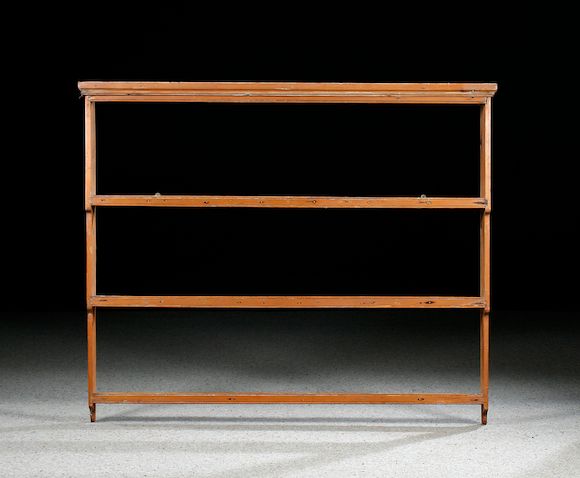 Bonhams : A 19th Century pine open delft rack