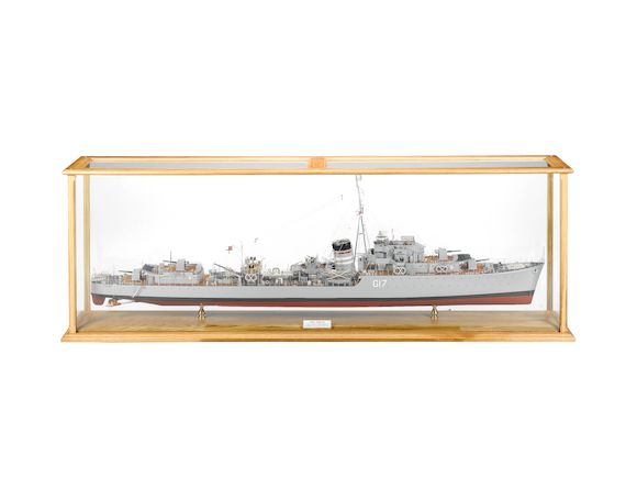 Bonhams : An exceptional Builder's quality model of HMS "Onslow" G17 93 ...