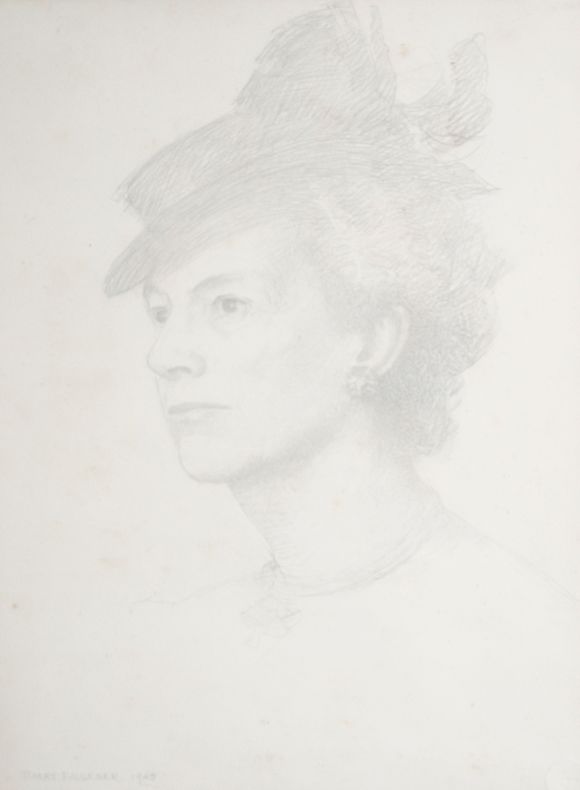 Bonhams : Barry Faulkner (American), 20th Century Portrait of a lady