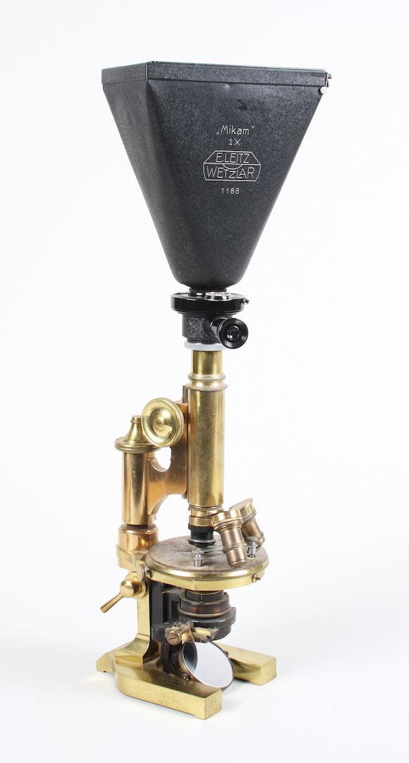 Bonhams : Leitz Mikam and microscope
