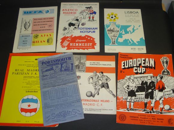 Bonhams : European Cup Finals programmes