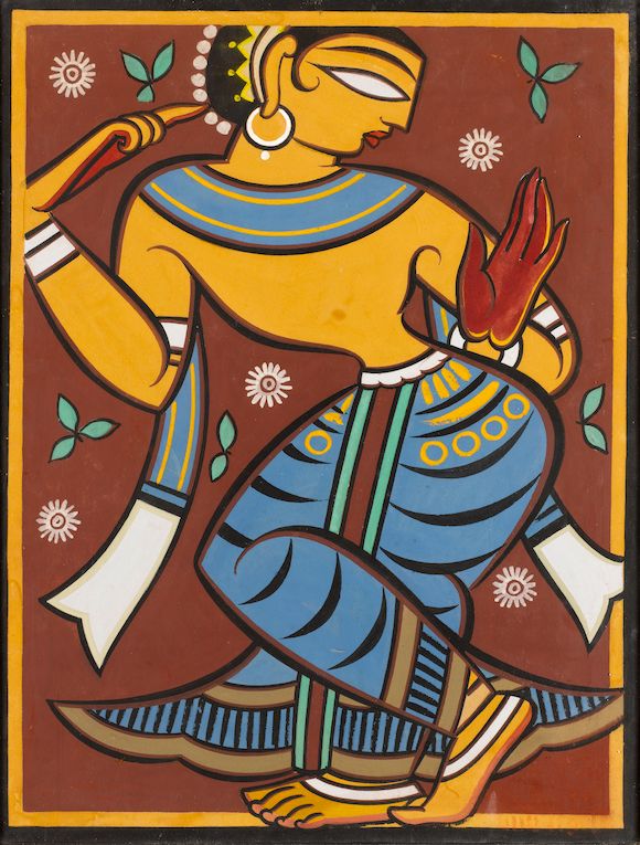 Bonhams : Jamini Roy (India, 1887-1972) Gopini
