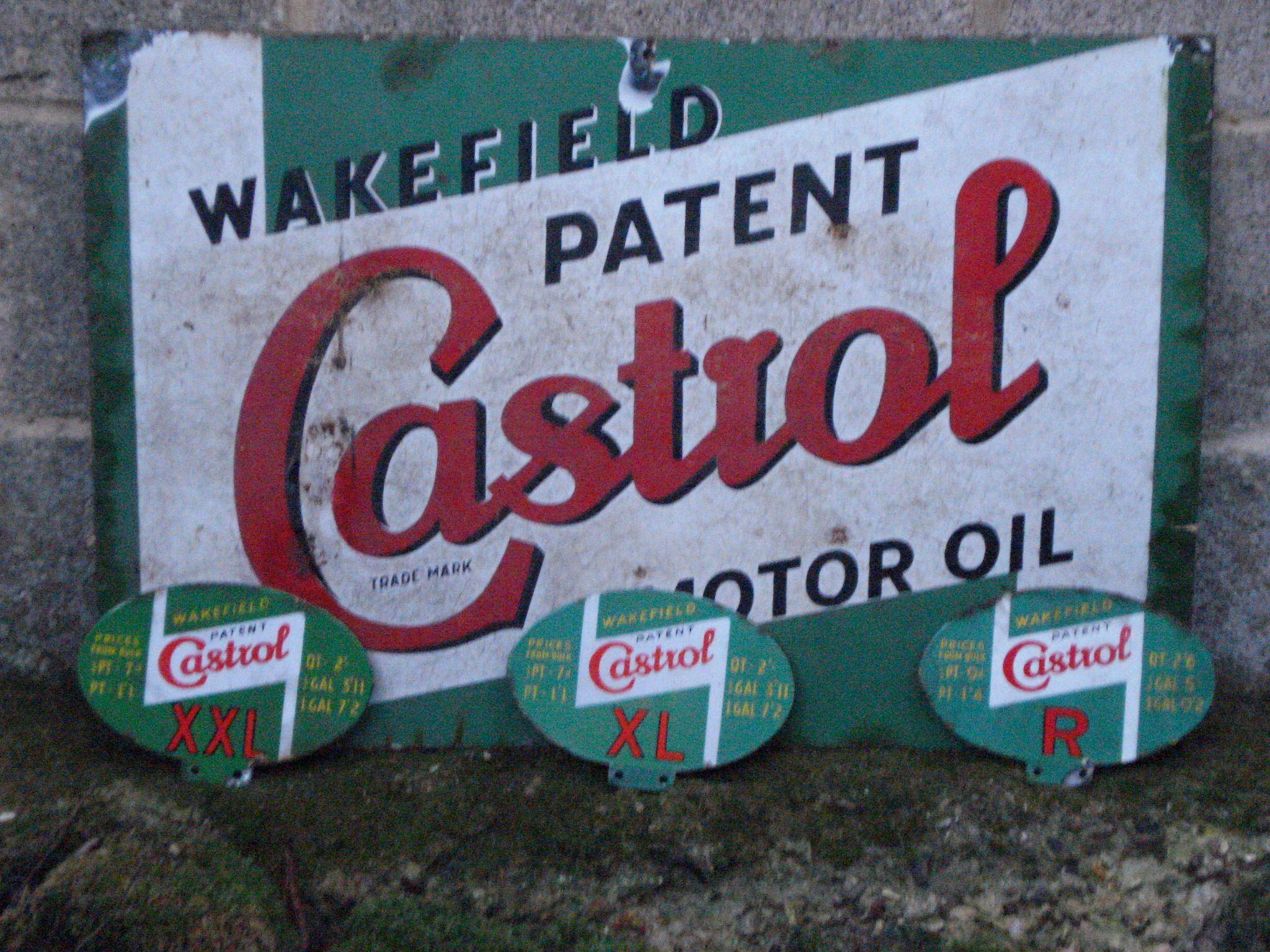 Bonhams Cars : A Castrol enamel sign,