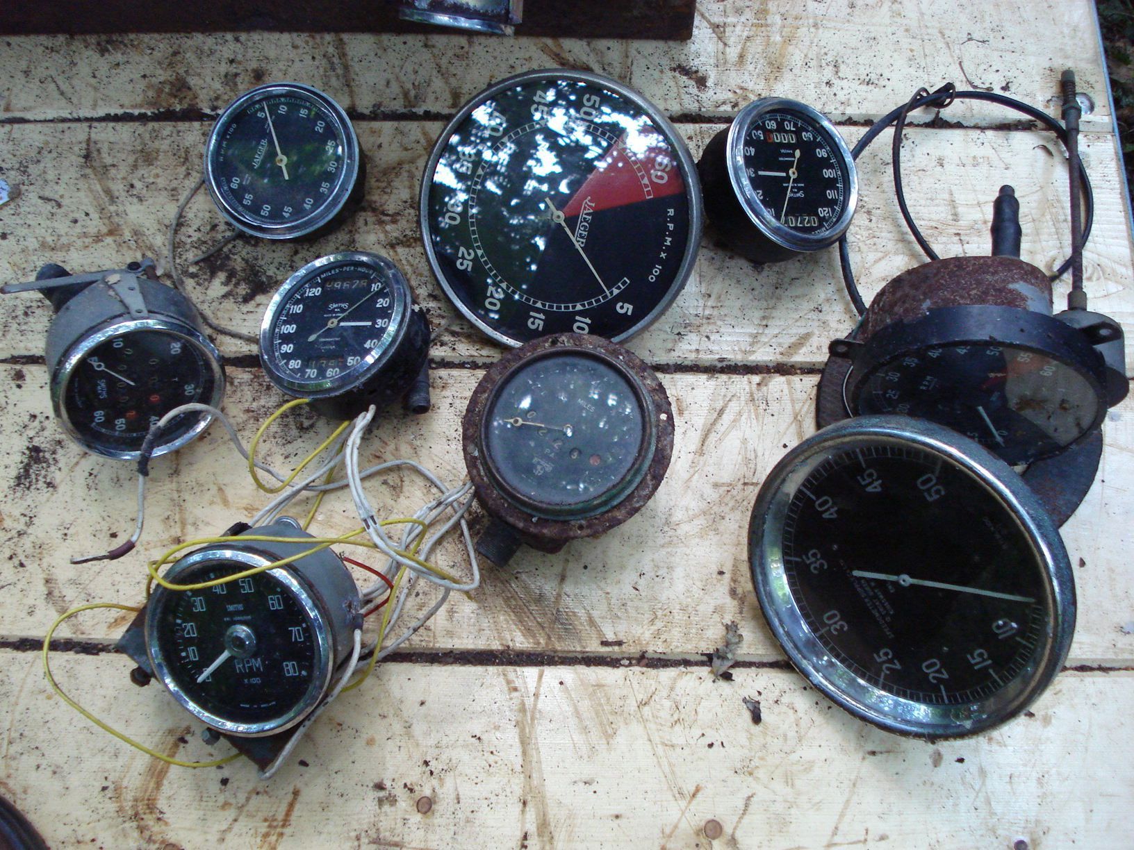 Bonhams Cars : A box of various Rev-Counters,