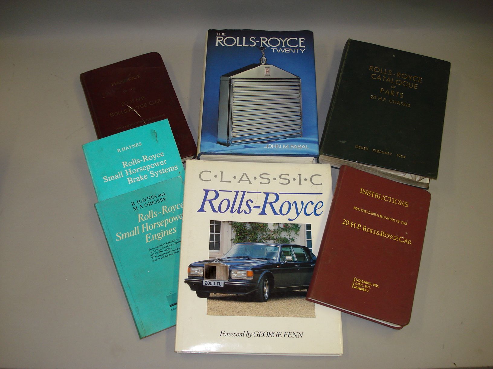 Bonhams Cars : Seven Rolls-Royce books,