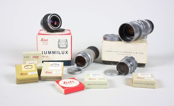 Bonhams : Leitz M fit lenses