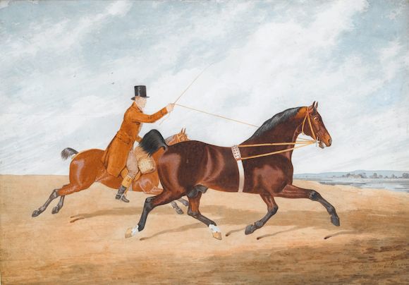 Bonhams : Edwin Cooper (British, 1785-1833) Horse and rider