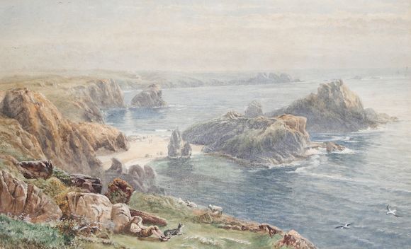 Bonhams : Samuel Phillips Jackson (British, 1830-1904) Kynance Cove