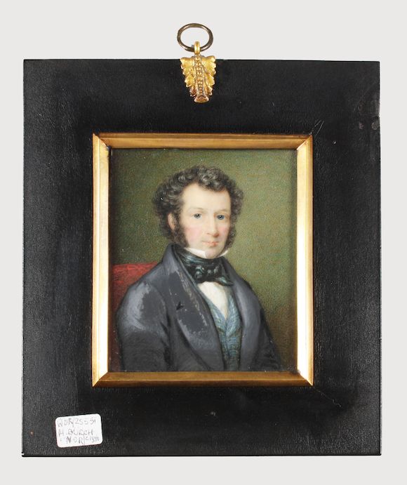 Bonhams : English School, circa 1845 9cm high (rectangular) Gilt-metal ...