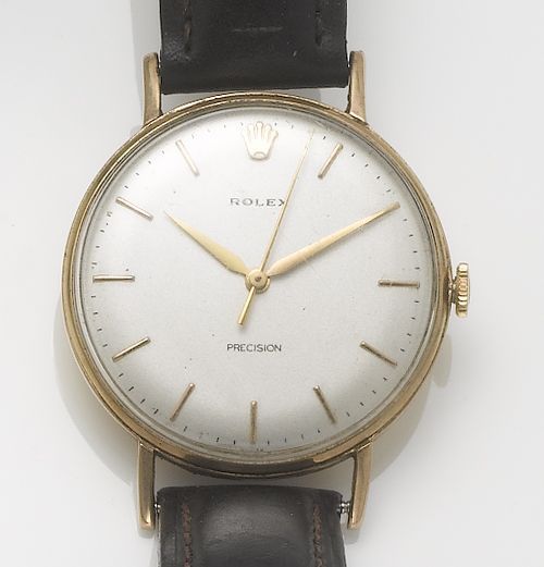 Bonhams : Rolex. A 9ct gold centre seconds wristwatchLondon Hallmark ...