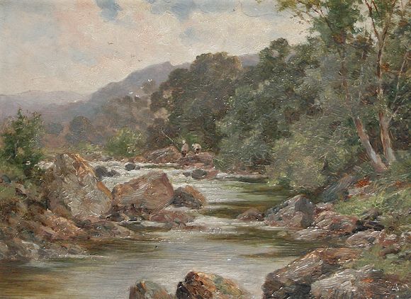 Bonhams : Henry H. Parker (British, 1858-1930) The Lledr River, North Wales