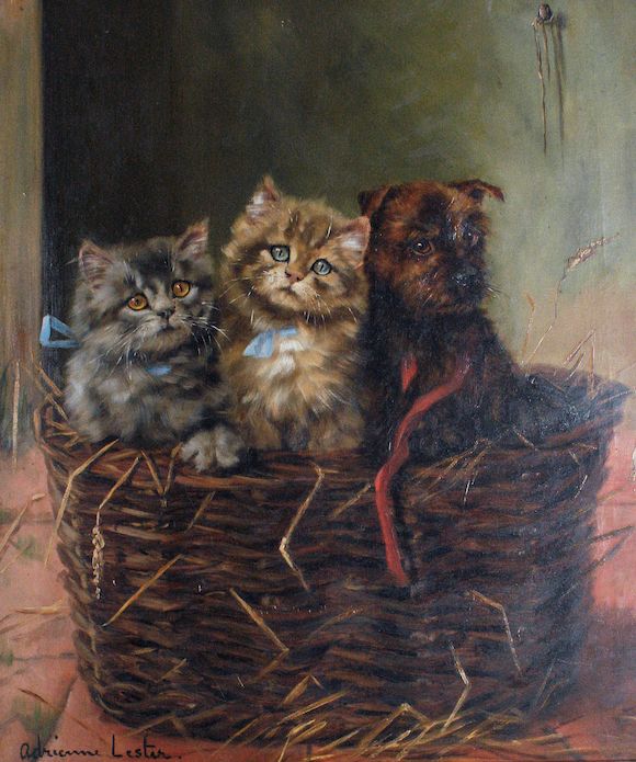 Bonhams : Adrienne Lester (British, 20th Century) 'A Christmas Hamper ...