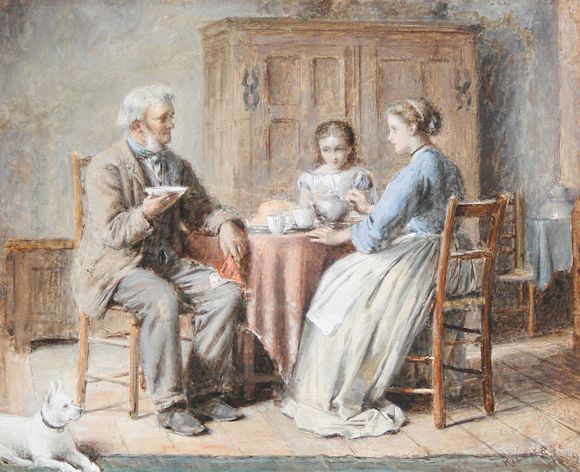 Bonhams : George Goodwin Kilburne, RI, RBA (British, 1839-1924) Tea ...