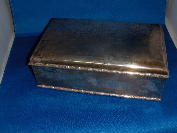 Bonhams : An early 20th Century American white metal cigar box