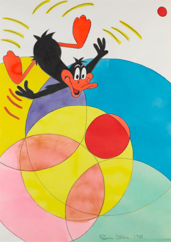 Bonhams : Ronnie Cutrone (American, born 1948) 'Duff Duck', 1988