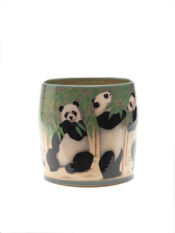 Bonhams : Sally Tuffin 'Panda' a barrel vase, 2007
