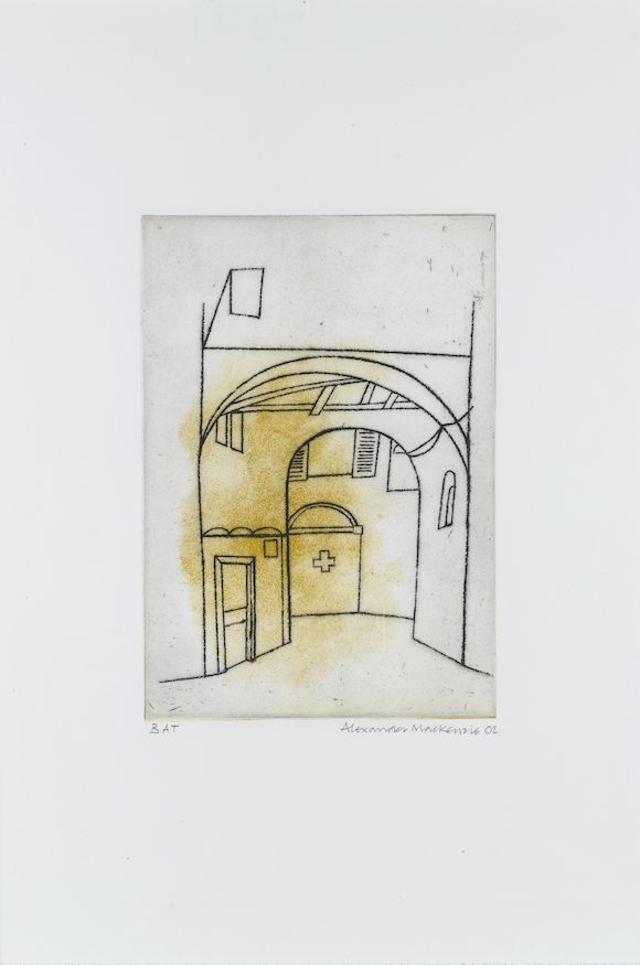 Bonhams : Alexander Mackenzie (British, 1923-2002) Lucca Etching, 2002 ...