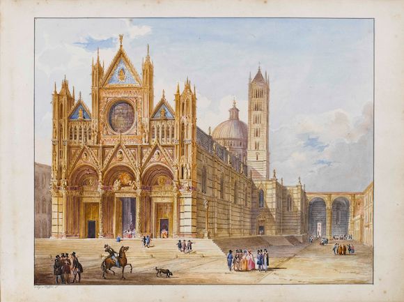 Bonhams : Alessandro Maffei (Italian, 1780-1859) Duomo di Siena unframed