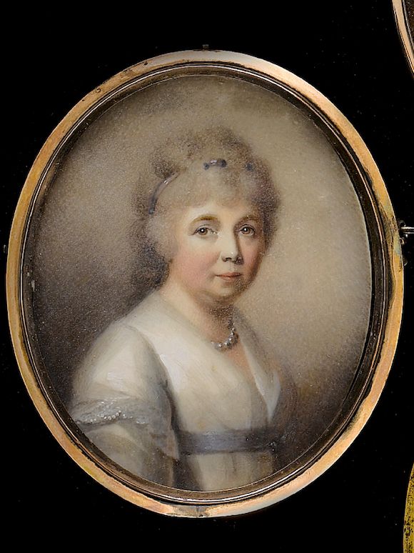 Bonhams : Joseph Daniel (British, circa 1760-1803) A Lady, wearing ...