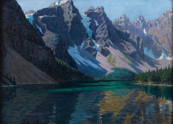 Bonhams : Arthur Radclyffe Dugmore (American, 1870-1955) Lake Moraine ...