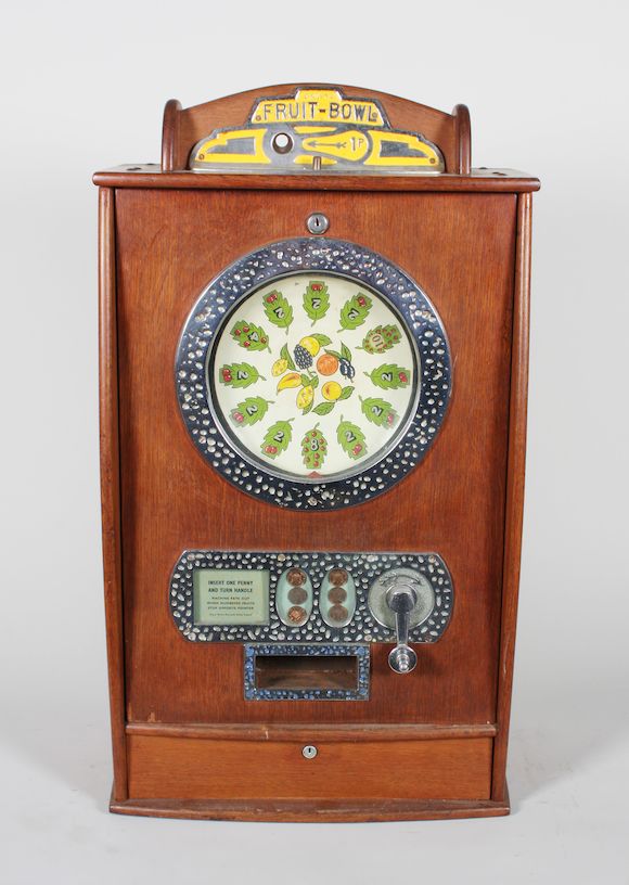 Bonhams : A Bryan's 'Fruit-Bowl' slot machine, circa 1965,