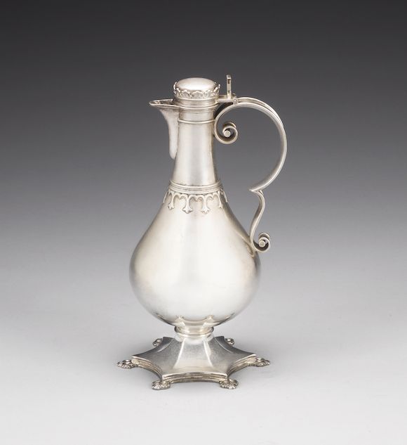 Bonhams : A Victorian silver flagon, by E. & J. Barnard, London 1866,