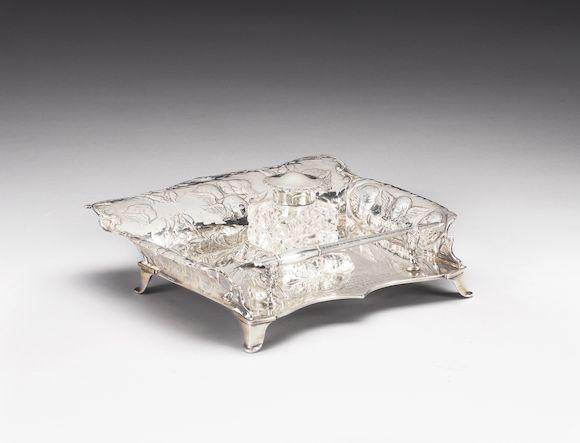 Bonhams : A Victorian silver inkstand, by William Comyns, London 1899, (2)